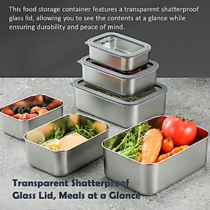 EleganceEssentials Stainless steel food storage containers leak proof & airtight lids for Kitchen,stainless steel bowl,meal prep lunch box,freezer and microwave safe (Blue)