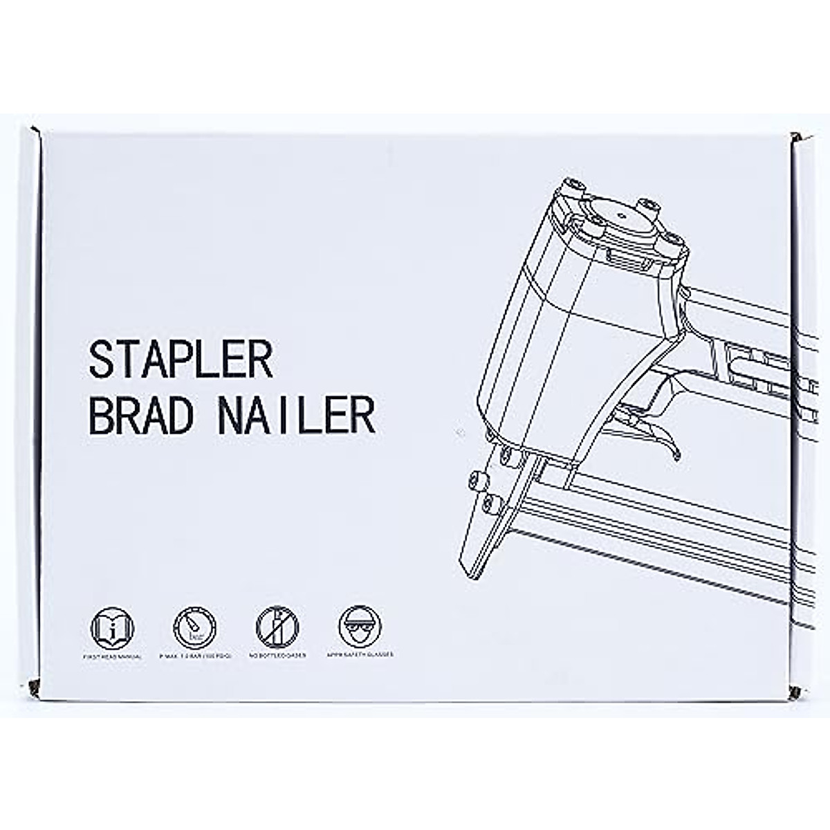 Woodpecker N7116 22 Gauge Pneumatic Upholstery Staple Gun, 3/8-Inch Crown Air Power Fine Wire Staple Gun, 1/4-Inch to 5/8-Inch Leg Length 71 Series Upholstery Stapler for Fabric, Upholstering