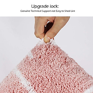 LIVEBOX Hopscotch Kids Runner Rug 28’’x 71’’, Soft Plush Play Mat Non-Slip Garden Numbers Collection Educational & Fun Throw Rugs for Boys&Girls Playroom Bedroom Best Shower Gift (Pink)