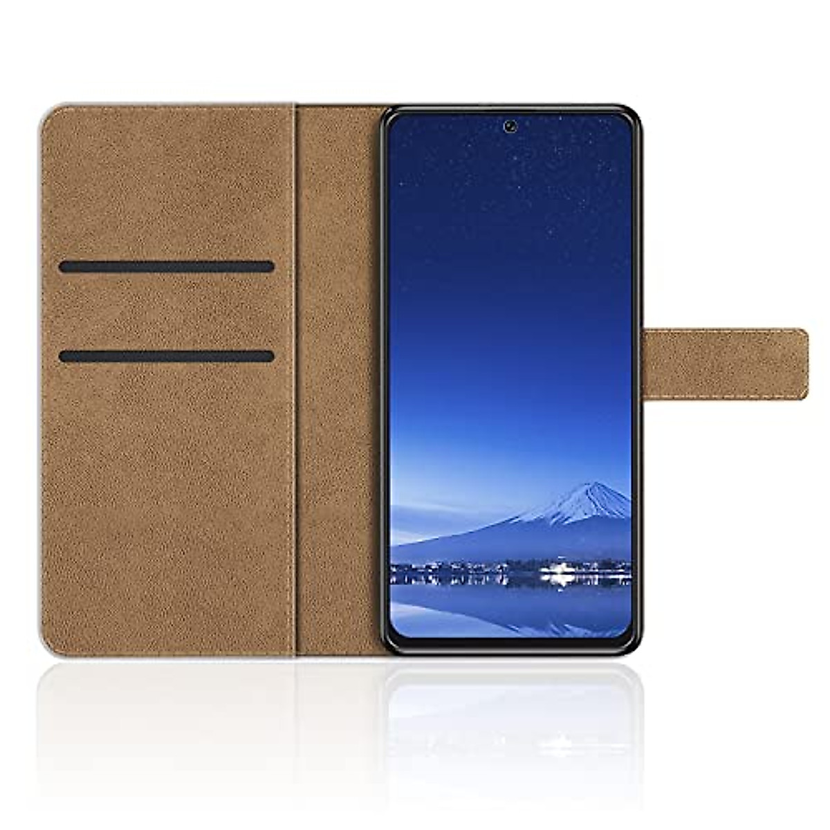 for Oppo Realme 7 Pro Case, Premium Magnetic PU Leather Cover with Card Holder and Kickstand, Fashion Flip Case for Oppo Realme 7 Pro Sun Kissed Leather 6.4 inches