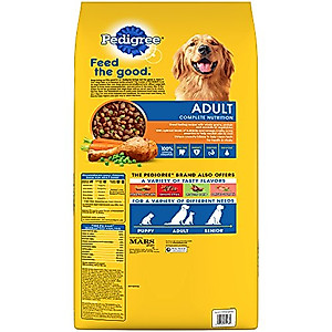 Pedigree Complete Nutrition Adult Dry Dog Food Roasted Chicken, Rice & Vegetable Flavor, 40 Lb. Bag
