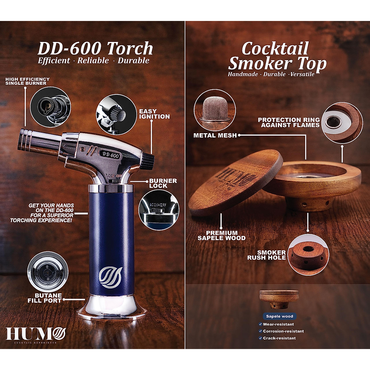 Whiskey Smoker Kit, Cocktail Smoker Kit, Dad Gifts, Gifts for Dad, Old Fashioned Smoker Kit, Bourbon Smoker Kit, Mens Gifts, Old Fashioned Kit, Cocktail Kit, Bourbon Gifts for Men (No Butane)