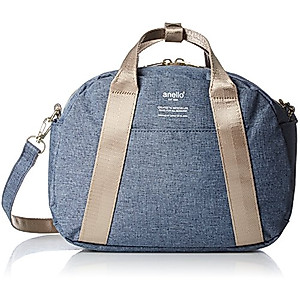 anello(アネロ) Mini Boston Shoulder Bag, Denim Blue