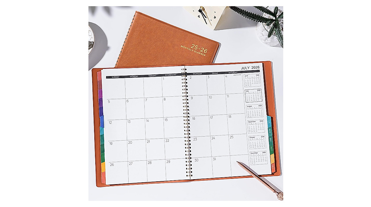 Monthly Planner 2023-2024 - Elegant Leather Calendar for Professionals