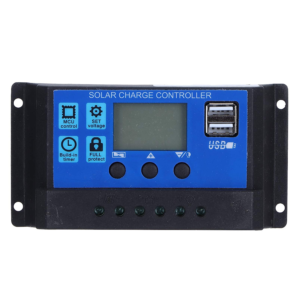 Portable Solar Panel Kit Polysilicon Photovoltaic Module with Solar Charge Controller(12.20x7.48in)