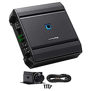 ALPINE S-A60M 600 Watt RMS Mono Car Audio Amplifier Subwoofer Class-D+Bass Knob