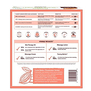 Palmer's Cocoa Butter Formula Pregnancy Skin Care Kit for Stretch Marks and Scars, Dermatologist Approved, Gift for Mom to Be, 4 Piece Full Size Set