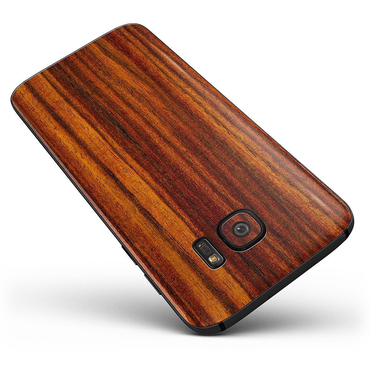 Design Skinz Design Skinz Bright Red Ebony Woodgrain Full-Body Wrap Decal Skin-Kit for The Galaxy S9