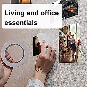 BYUEE 3 Rolls 0.4" x 30 Yards Double Sided Adhesive Sticky Tape for Crafts, Scrapbooking, Photography, Scrapbook Paper, Rubber Stamps, Card Making, Gift Wrapping, DIY, Arts, Office & Home Supplies