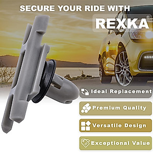 Rexka 10pcs Exterior Roof Moulding Gutter Trim Clips Compatible with BMW 51137117240 E90 E91 F30 F31 F35