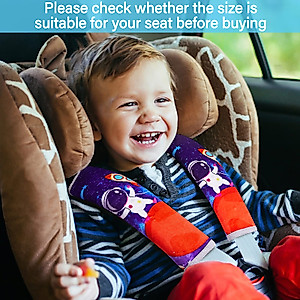 Car Seat Strap Covers for Baby Kids Car Seat Strap Pads Soft Car Seat Shoulder Strap Pads 2 Pack Car Seat Neck Cover Toddler Neck Pad Protector