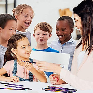 ArtCreativity Galaxy Pencils for Kids - Pack of 48 - Assorted Outer Space Designs - Cute Writing Pencils with Durable Erasers, Teacher Supplies for Classrooms, Student Reward, Astronomy Party Favors