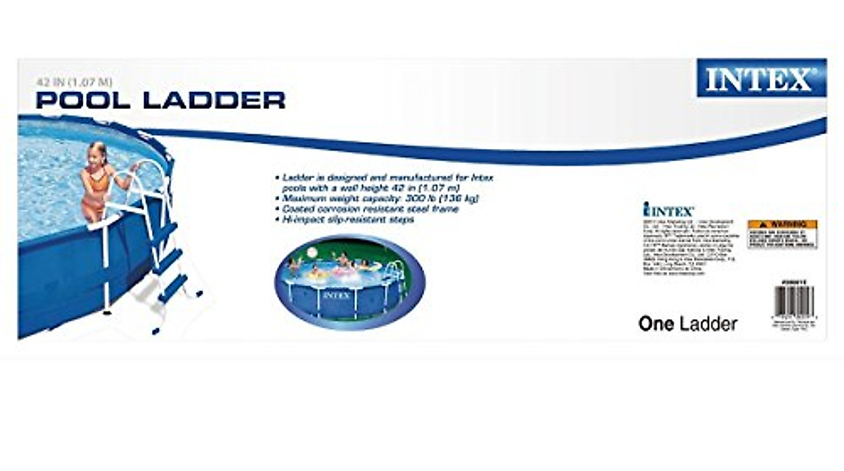 Intex Pool Ladder for 42" Above Ground Pools - Sturdy & Safe