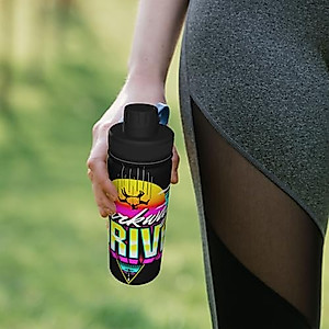 HIKTIEK Parkway Musics Drive Stainless Steel Insulated Tumbler Sports Water Bottle Hot and Cold Travel Cup 18oz