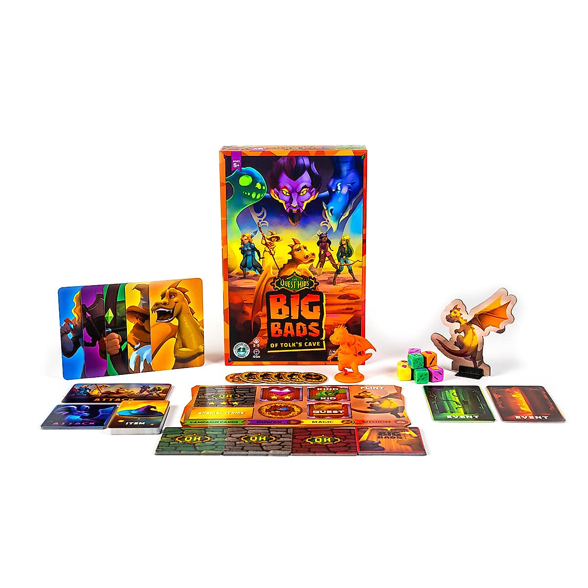 The Quest Kids: The Big Bads of Tolk's Cave | Treasure Falls Games | A Fantasy Expansion for Kids 5 Years Old and Up