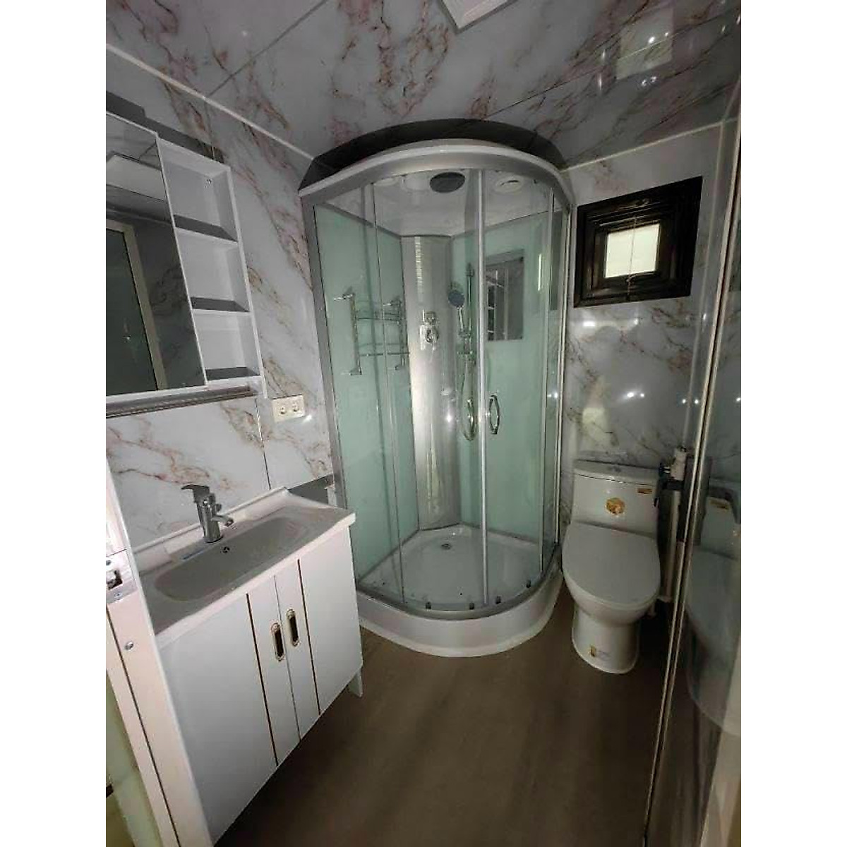 Mahar Traders Expandable Tiny Mobile House to Live in, Foldable Prefabricated Home, casas prefabricadas para Vivir, Fold up House with Restroom, 20FT Floor Plans, Red OR White