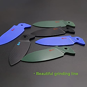 JIN G10 Folding Knife Kit, Liner Lock Pocket Knife for Starters Flipper Knife Making, G10 Blade Hanlde Knife Safety Learning Tool, Gift Knife, Black G10