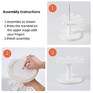 NEALYSEA Coffee Mug Holder, Rotatable Cup Stand with 9 Hooks, Tea Cup Rack for Saucers and Coffee Pod Holder, Mug Tree for Coffee Counter Bar and Kitchen