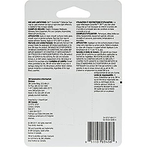 3M Scotchlite Silver Reflective Tape, 03456, 2 in x 36 in, 1 Roll