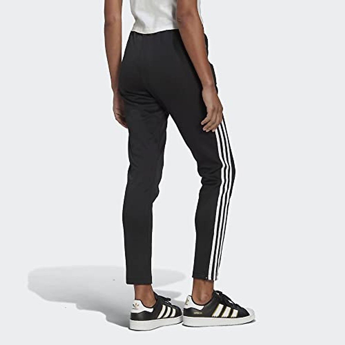 adidas Originals womens SST Track Pants Primeblue Black/White 4X