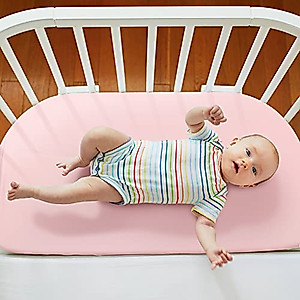 4 Pcs Baby Bassinet Sheets Soft Fitted for Baby Boys Girls Soft Cotton Animals Bassinet Sheet Cover Safe Comfort for Standard Bassinet Pads Rectangular Mattress Cradle, Zebra, Giraffe