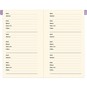 Fuchsia Blooms Address Book