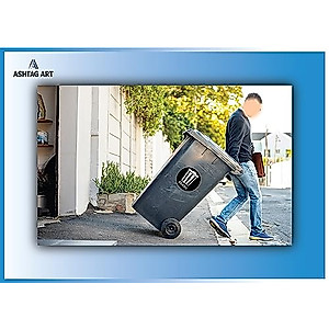 Ashtag Art Organize Trash and Recycling bin by Using Our Durable Trash Recycle Stickers .Each Measuring 5x5 inch Radius Designed to Simplify Your Garbage bin