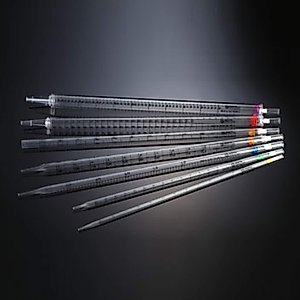 Serological Pipettes- Volume 25mL, Red, Individually Wrapped, Sterile, Case of 200