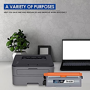 [High Yield] LVE Compatible 1PK TN-630 Black Toner Cartridge Replacement for Brother TN630 TN660 Toner Works with HL-L2340DW MFC-L2685DW MFC-L2740DW DCP-L2520DW HL-L2305W HL-L2320D Printer Toner