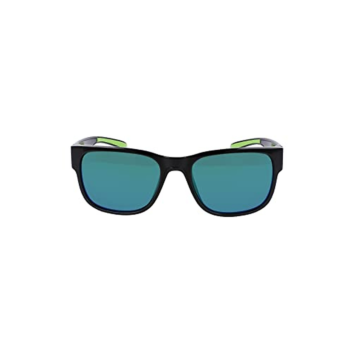 Columbia Men's Sunglasses PENNS CREEK - Shiny Black & Green with Polarized Green Mirror Lens