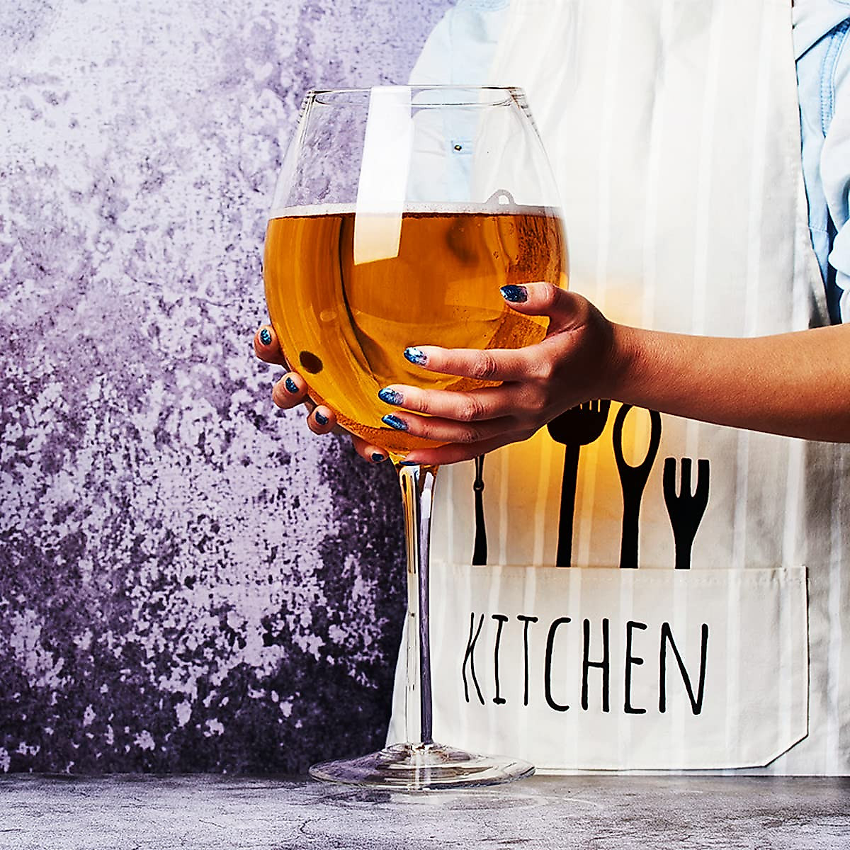 YUANXIN Giant Wine Glass Huge Stemware Creative Oversized Goblet Extra Large Champagne Glasses Beer Mug Red Wine Glasses（3200m）