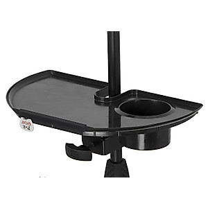 Gator Frameworks Microphone Stand Accessory Tray with Drink Holder and Guitar Pick Tab; 12" x 7" (GFW-MIC-ACCTRAY)