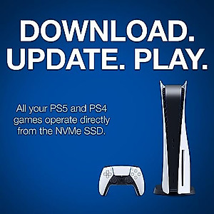 Seagate Game Drive PS5 NVMe SSD for PS5 1TB Internal Solid State Drive - PCIe Gen4 NVMe 1.4, Officially Licensed, Up to 7300MB/s with Heatsink (ZP1000GP3A1011)