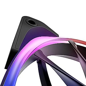 NZXT AER RGB 2-140 mm - HF-28140-B1 - Advanced Lighting Customizations - Winglet Tips - Fluid Dynamic Bearing - LED RGB PWM Fan for NZXT RGB - Single (Lighting Controller Required & NOT Included)