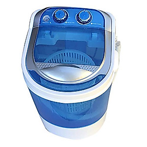 TOYTEXX and DESIGN Intexca US Electric Mini Portable Compact Washing Machine for Children, Camping, Dorm - Blue Color