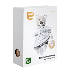 Donty-Tonty Baby Blanket with Stuffed Animals Easter Baby Gift -Security Snuggle Blanket Lovie Soft Lovey Plush Toy for Babies, Infant, Newborn, Toddler, Baby for Girls and Boys