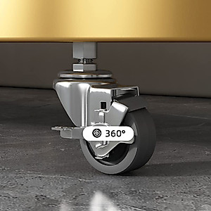 Thick forest Gold Clothes Rack Gold Clothing Rack Gold Garment Rack Rolling Organizer for Multipurpose