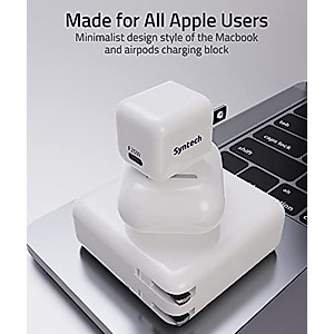 iPhone Fast Charger Apple MFi Certified, Syntech 20W USB C Wall Charger Block Ultra-Compact Charger with 6.6ft USB C to Lightning Cable, Compatible with iPhone 14/14 Pro/13/12/11/XS/XR/X/iPad/AirPods