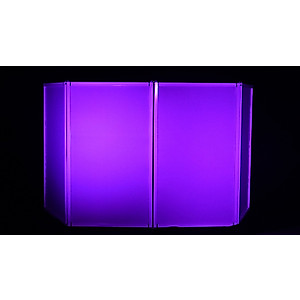 Rockville RFAAW DJ Event Facade Light Weight Metal Frame Booth+Travel Bag+Scrim,White