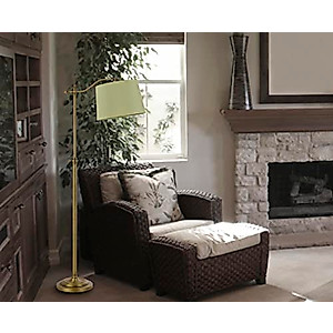 Cal Lighting BO-2205FL-AB Transitional One Light Floor Lamp from Wilmington Collection in Brass - Antique Finish, 28.00 inches, Copper