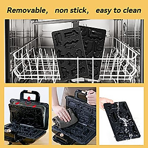 Mini Waffle Maker with Removable Plates, Cars and Trucks Shape Waffle Maker with Non-Stick Waffle Iron Family Breakfast Maker Unique Easter Gifts for Kids