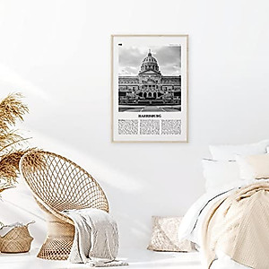 Harrisburg Print Black and White, Harrisburg Wall Art, Harrisburg Poster, Harrisburg Photo, Harrisburg Map, Pennsylvania, USA, United States