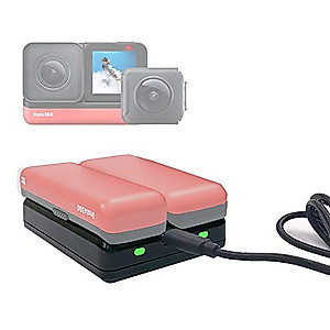 vgsion Dual Battery Charger Hub for Insta360 One RS and Insta360 One R