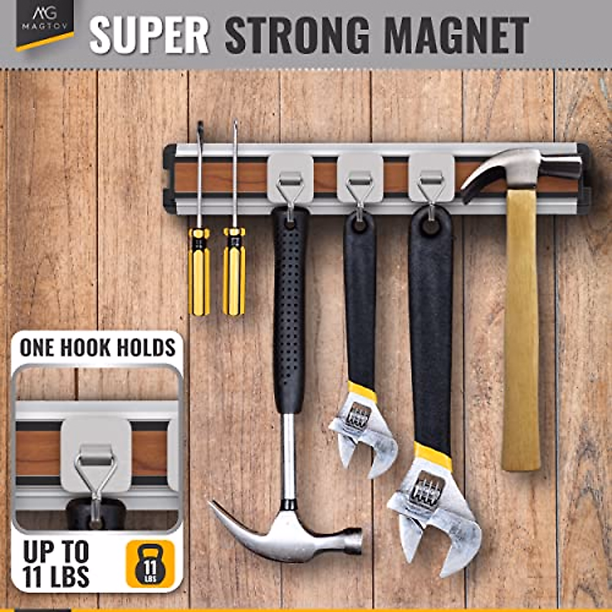 Knife Magnet Holder for Wall (Pack of 3) - Magnetic Knife Strip for Wall 10 inch - magnetic knife holder for Organizing Kitchen Utensils and Small Tools, HeavyDuty Magnetic Strip