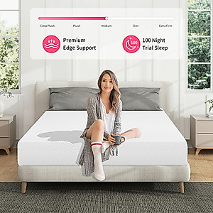 BLKMTY Mattress Twin 73.5" x 37" x 8" Twin Mattress Bed Mattress Gel Memory Foam Mattress Twin Gel Mattress for Cool Sleep Pressure Relief Soft Mattress in Box CertiPUR-US Certified Mattress