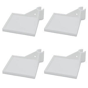 EQUIJUANCE 2pcs Grow Tent Corner Shelf Adjustable Wall Mounted Shelves Tent Pole Shelf Versatile GrowTent Accessories,16 mm Grow Tent Accessories Set of 2, White (2)