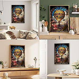 hkejoi Large Size Christmas Diamond Art Kits for Adults-Large Christmas Diamond Painting Kits for Adults,Christmas Gem Art Kits for Home Wall Decor(15.7x27.5inch)