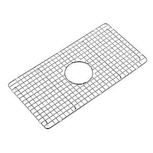 CIPOTAL 24.1 in. x 12.5 in. Centre Drain Sink Protector with Supersoft Silicone Feet in 304 Grade Stainless Steel