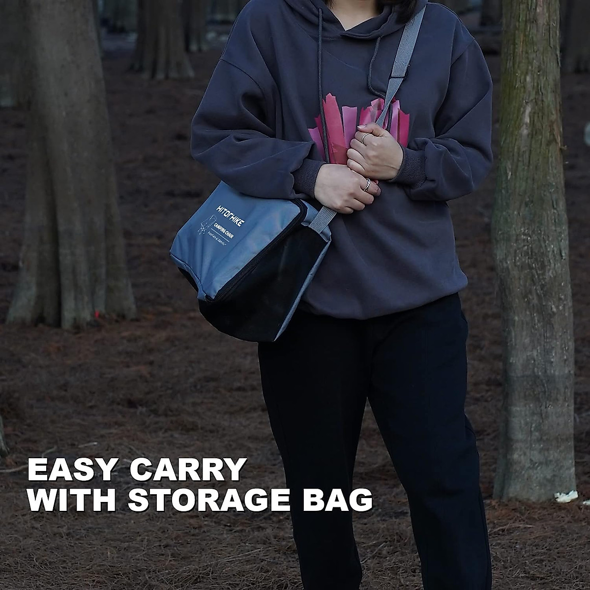 HITORHIKE Camping Chair with Nylon Mesh and Comfortable Headrest Ultralight High Back Folding Portable Compact for Camping, Hiking, Backpacking, Picnic, Festival, Family Road Trip(Green)