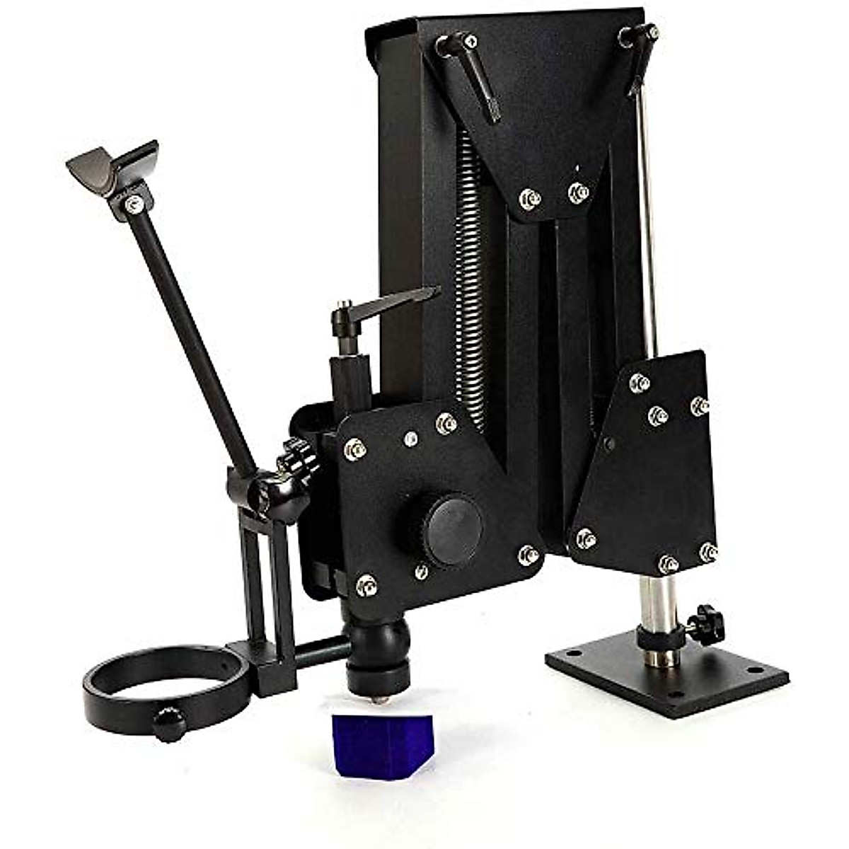 Micro Inlaid Mirror Spring Stand Multi-Directional Microscope Binocular Stereo Zoom Micro Inlaid Mirror Spring Bracket Micro-Setting Microscope Jewelry Making Tool (Only Stand（85mm）)